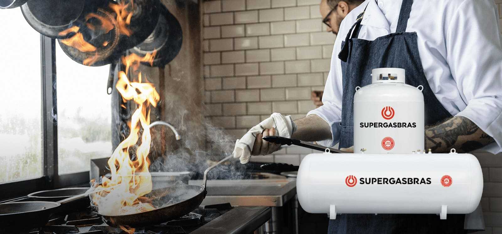Gás para Restaurantes | GLP na Cozinha Industrial | Supergasbras