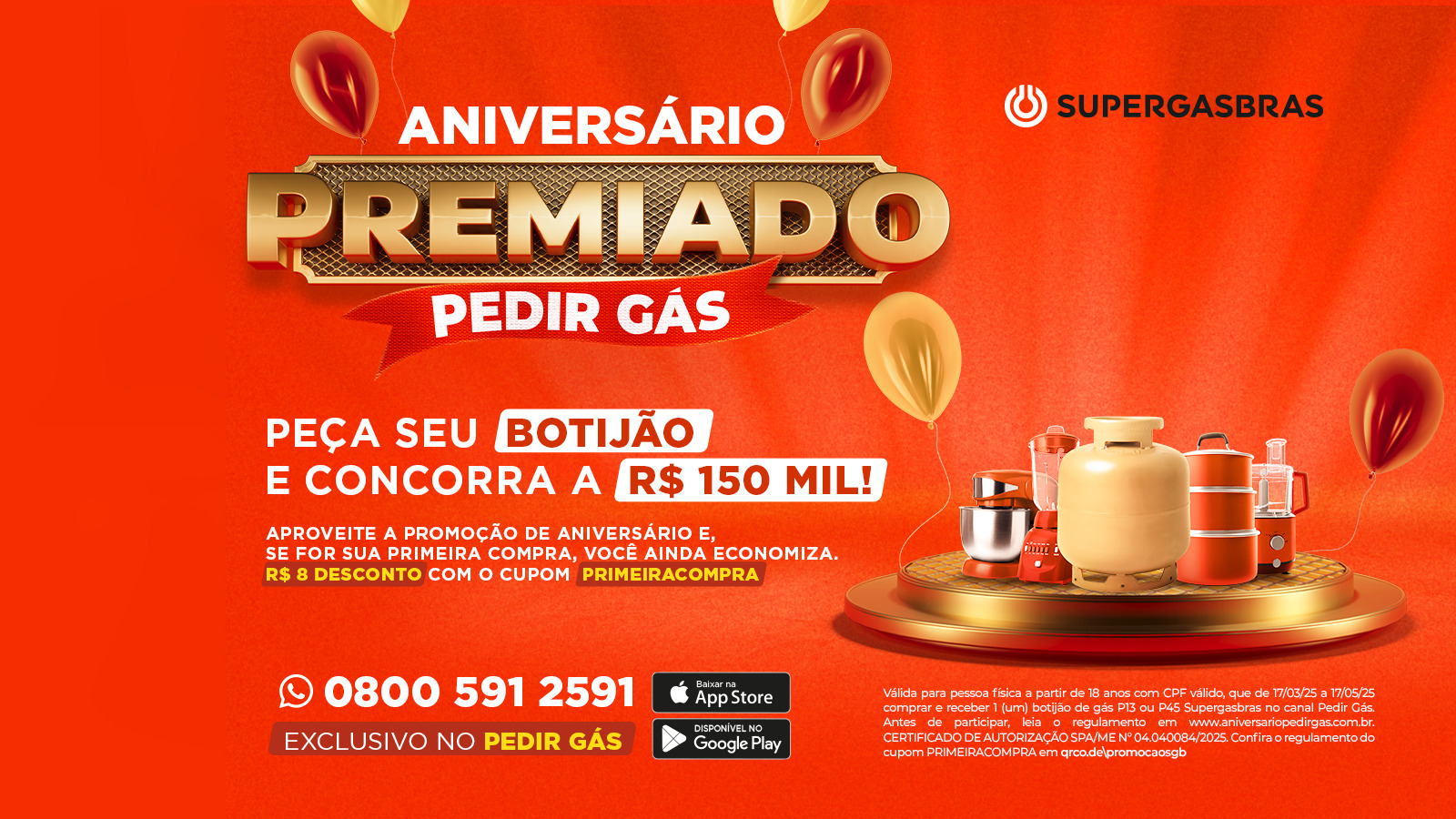Gás para Casa | Pedir botijão rápido e fácil é na Supergasbras!