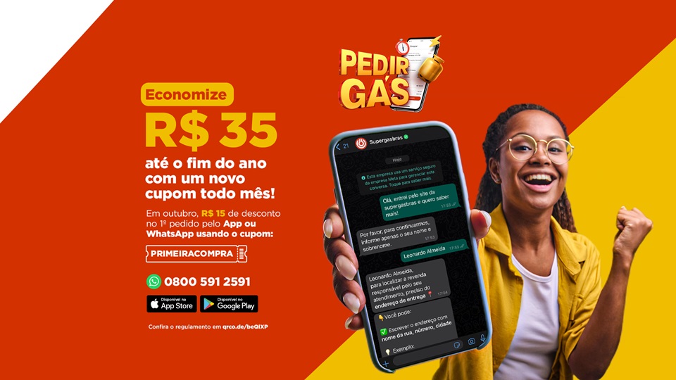 Comprar Botijão de Gás pelo Aplicativo | Supergasbras | Rápido e fácil