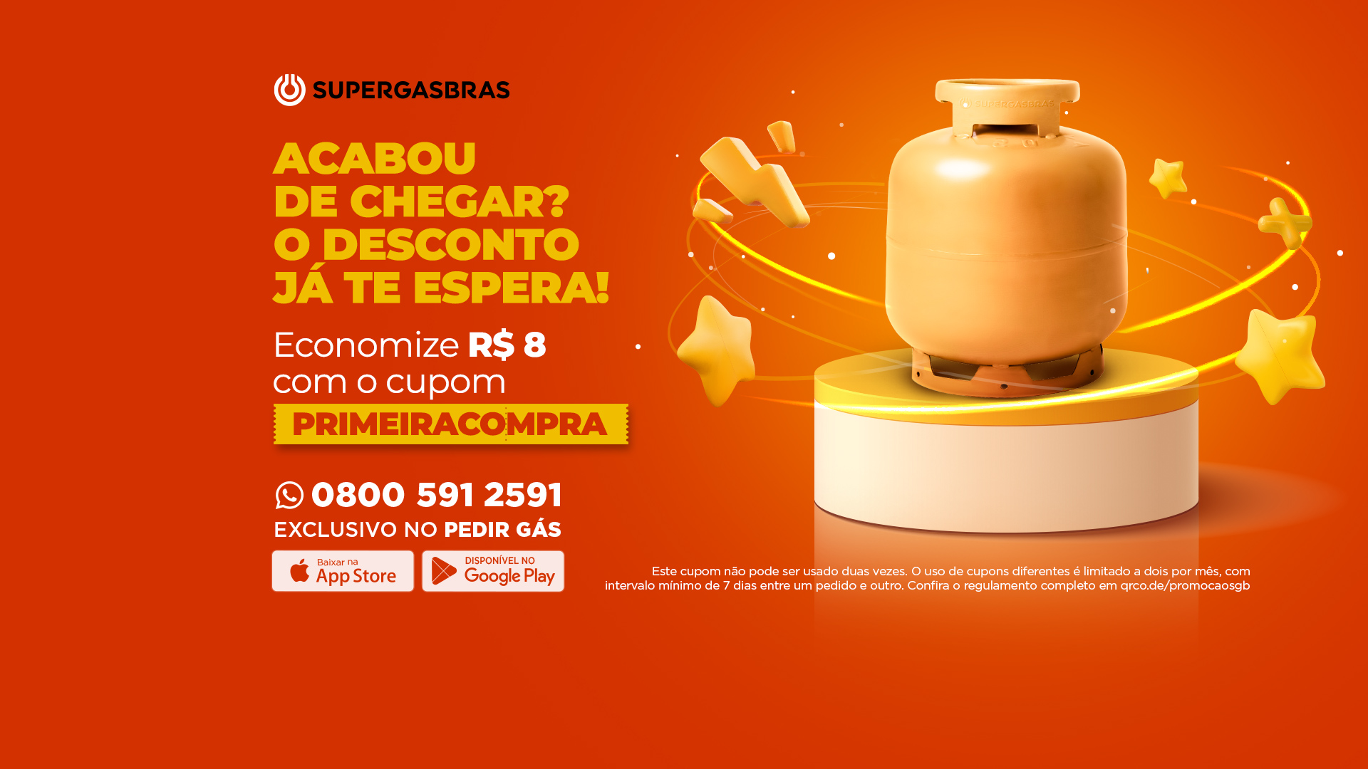 Gás com desconto | Supergasbras