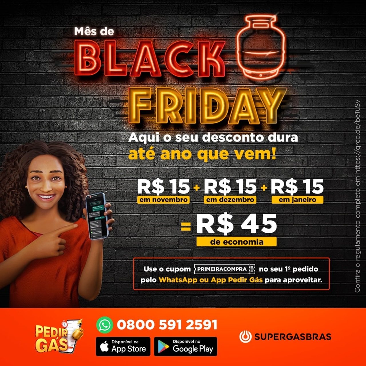 Mês da Black Friday Pedir Gás!