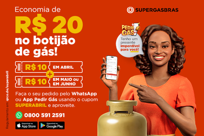Peça seu Botijão de Gás pelo Whatsapp da Supergasbras